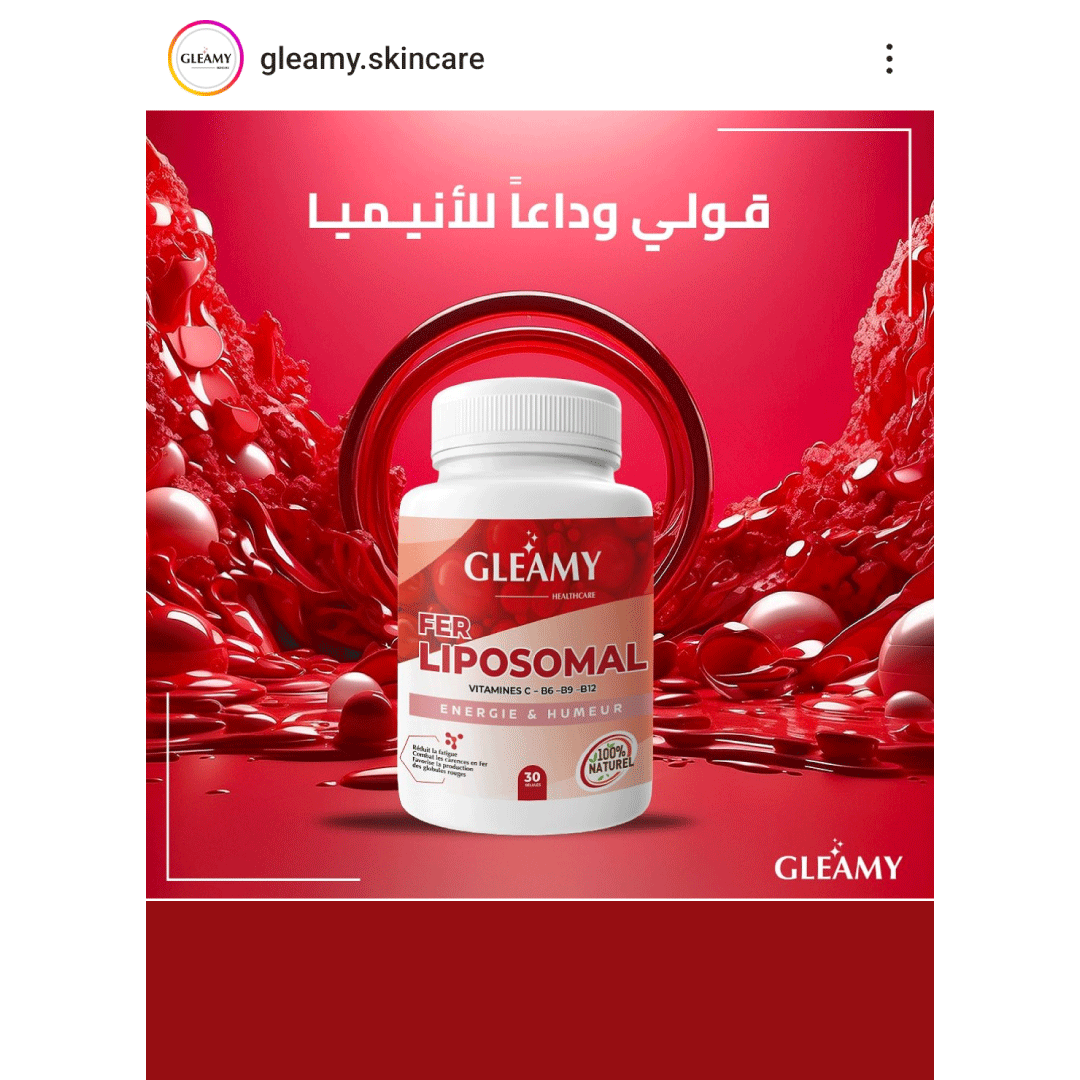 Gleamy Fer Liposomal 30 Gelules - Paravite